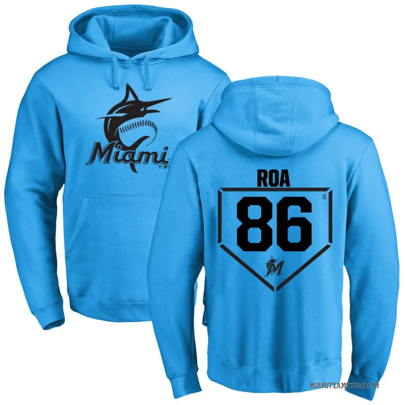 Christian Roa Hoodie | Authentic Miami Marlins Christian Roa Hoodies ...