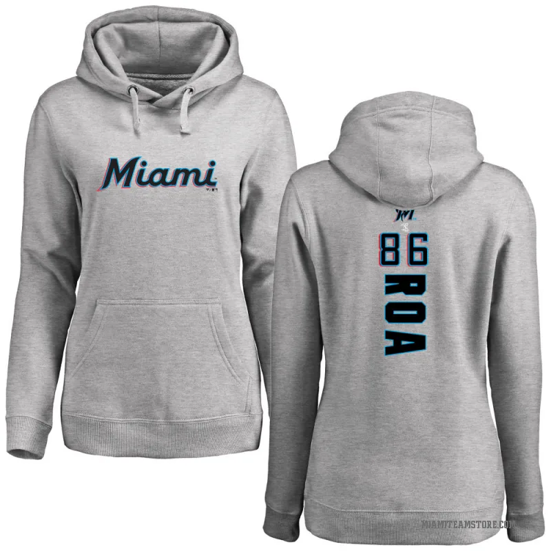 Christian Roa Hoodie | Authentic Miami Marlins Christian Roa Hoodies ...