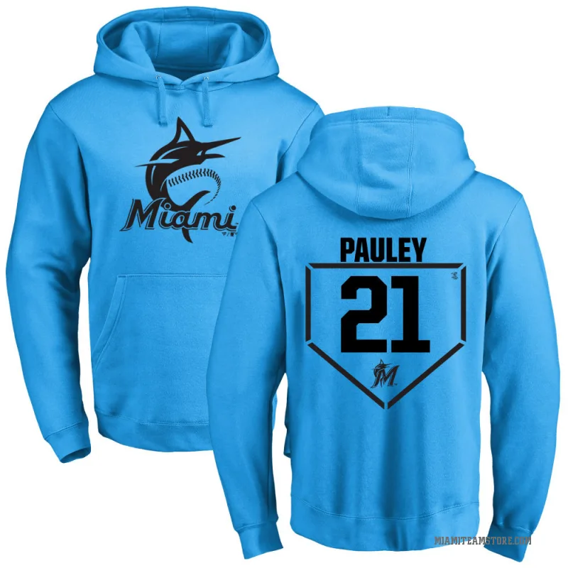 Graham Pauley Hoodie | Authentic Miami Marlins Graham Pauley Hoodies ...
